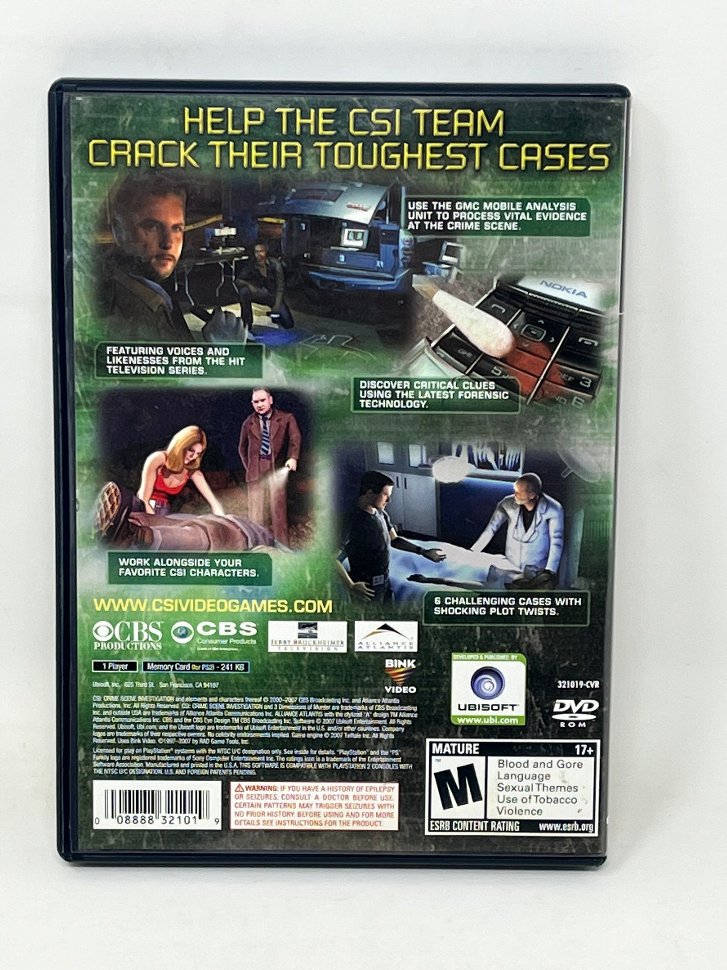 Sony PlayStation 2 PS2 - CSI 3 Dimensions of Murder - Complete – The ...